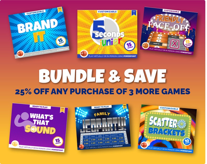 Scattergories Game - Fun Birthday Party Icebreaker Powerpoint Game - PC ...