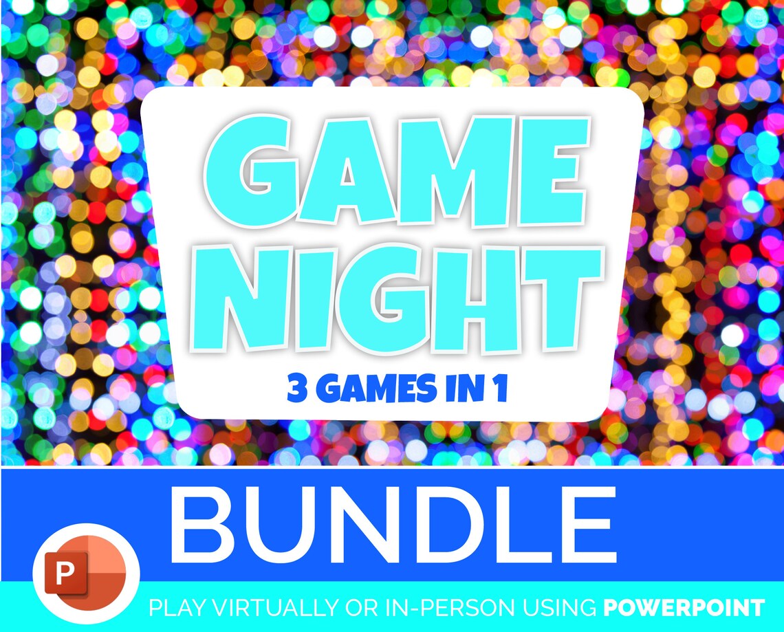 Family Fun Game Party Pack Bundle - Family Jeopardy Trivia Zoom Game ...