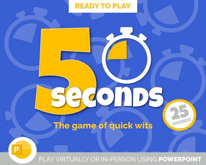 5 Second Guessing Trivia Game - Powerpoint Games for Zoom Party - Games ...