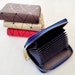 Vegan Leather Fan Card Holder, Secure Zip Card Holder, Concertina ...