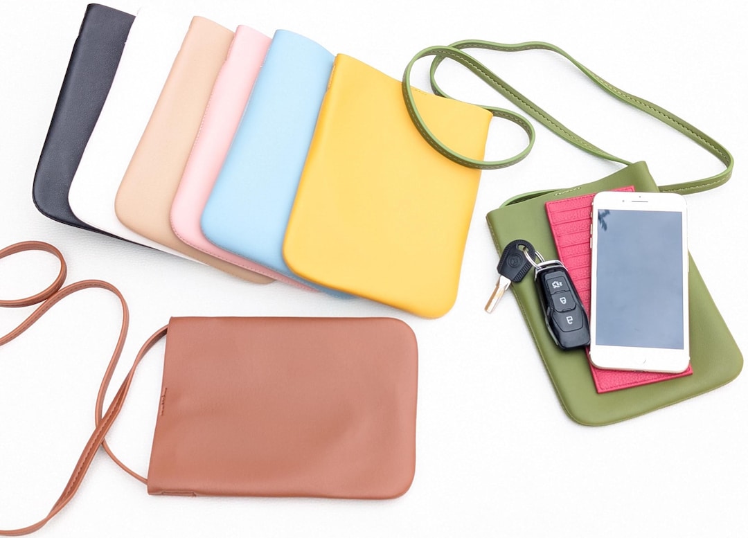 Large Size Mobile Phone Bag, Multi Colours, Vegan Leather, Large Cell ...