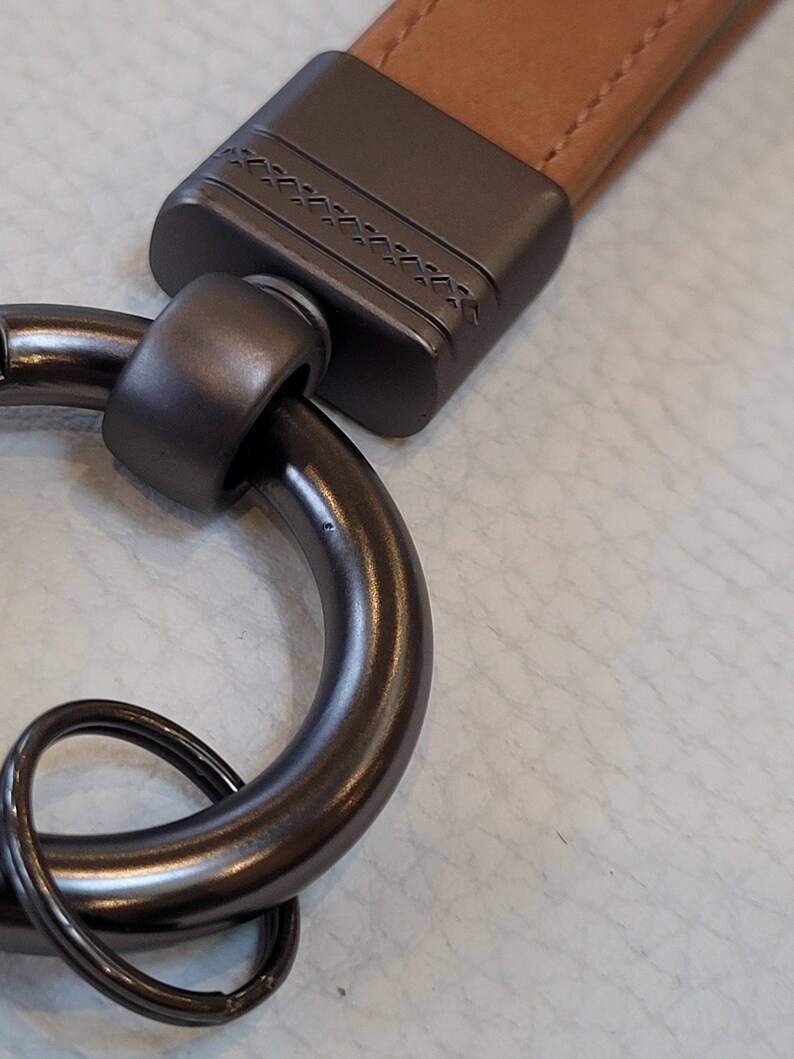 Luxury Real Leather Car Keychain, Leather Car Keyring, 7 Colours ...