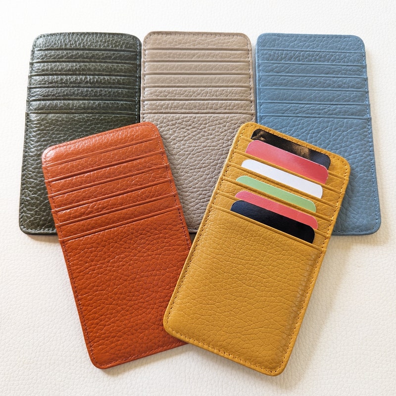 Dark Orange Card Wallet - Etsy