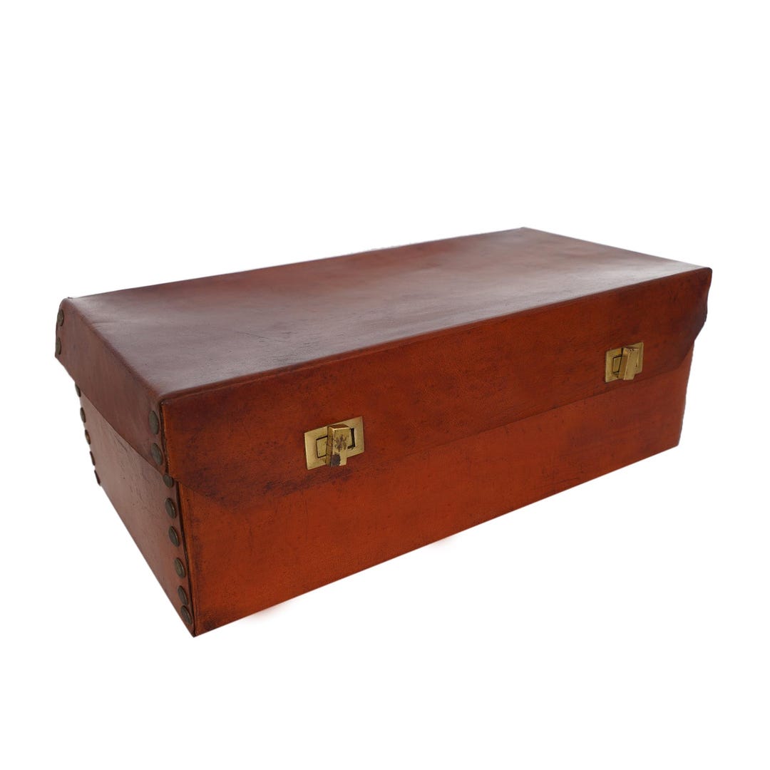 Leather Shoe Box From Old Treasure - Etsy