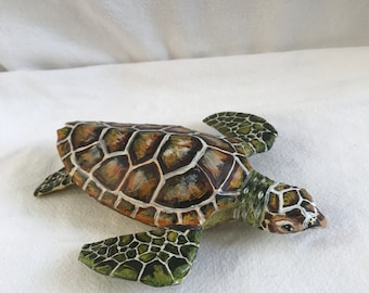 How to Make a 3D Papier Mache Green Sea Turtle - Etsy UK