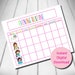 Daily Routine Chart for Girls - Etsy