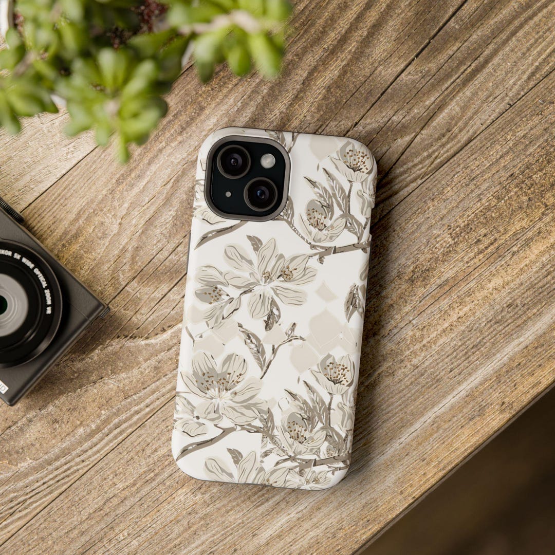 Vintage Almond Blossom Magnetic Tough Cases for iPhone 15 16 16 Pro ...