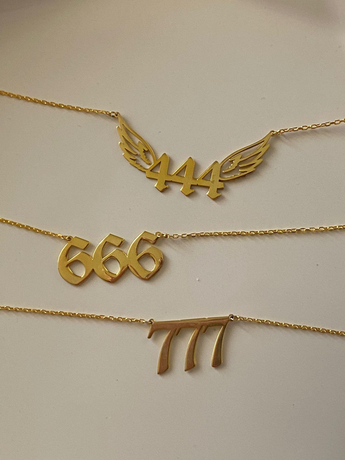 Angel Numbers, Angel Number Necklace, Angel Wings, 925 Sterling Silver ...