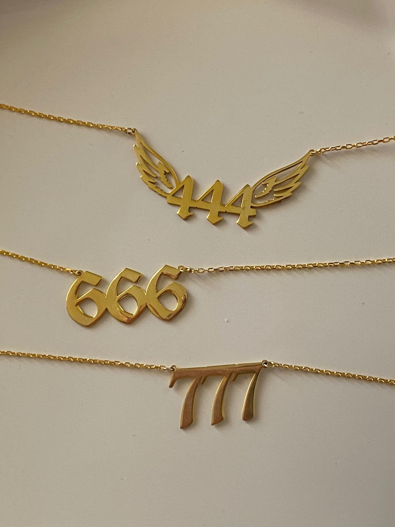 Angel Numbers, Angel Number Necklace, Angel Wings, 925 Sterling Silver ...