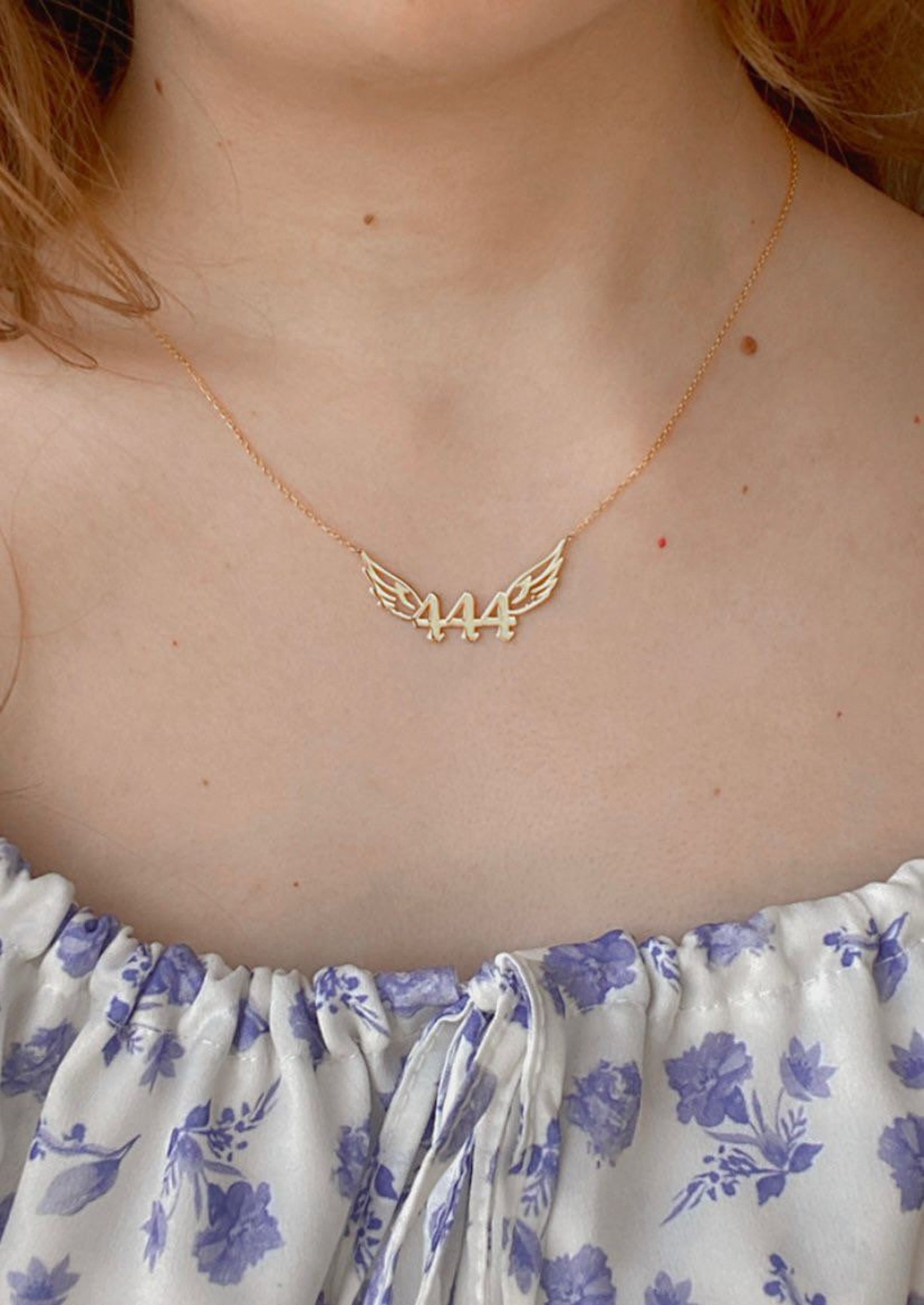 Angel Numbers, Angel Number Necklace, Angel Wings, 925 Sterling Silver ...