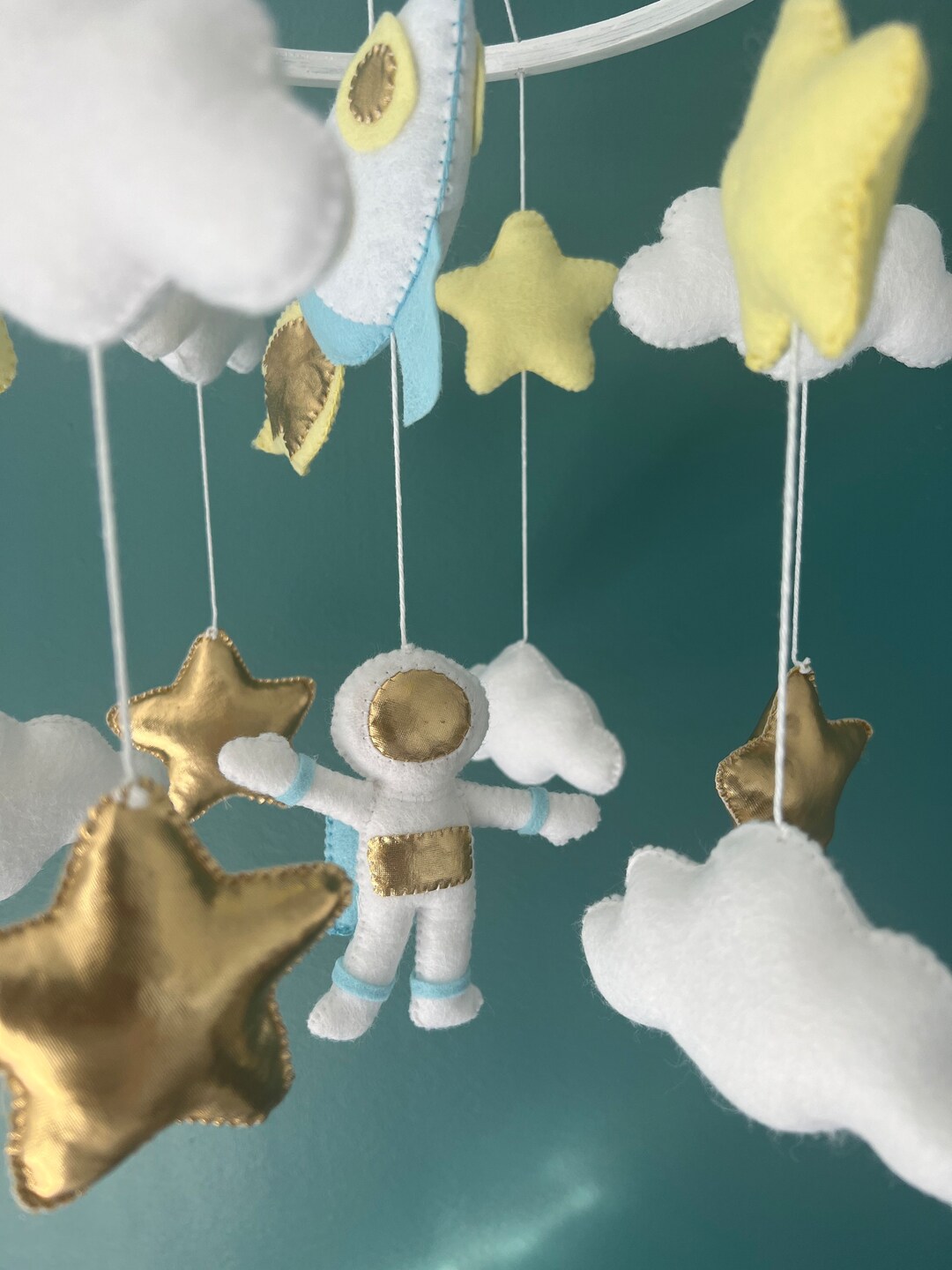 Space Baby Mobile | Astronaut Nursery Mobile | Felt Crib Mobile | Baby ...