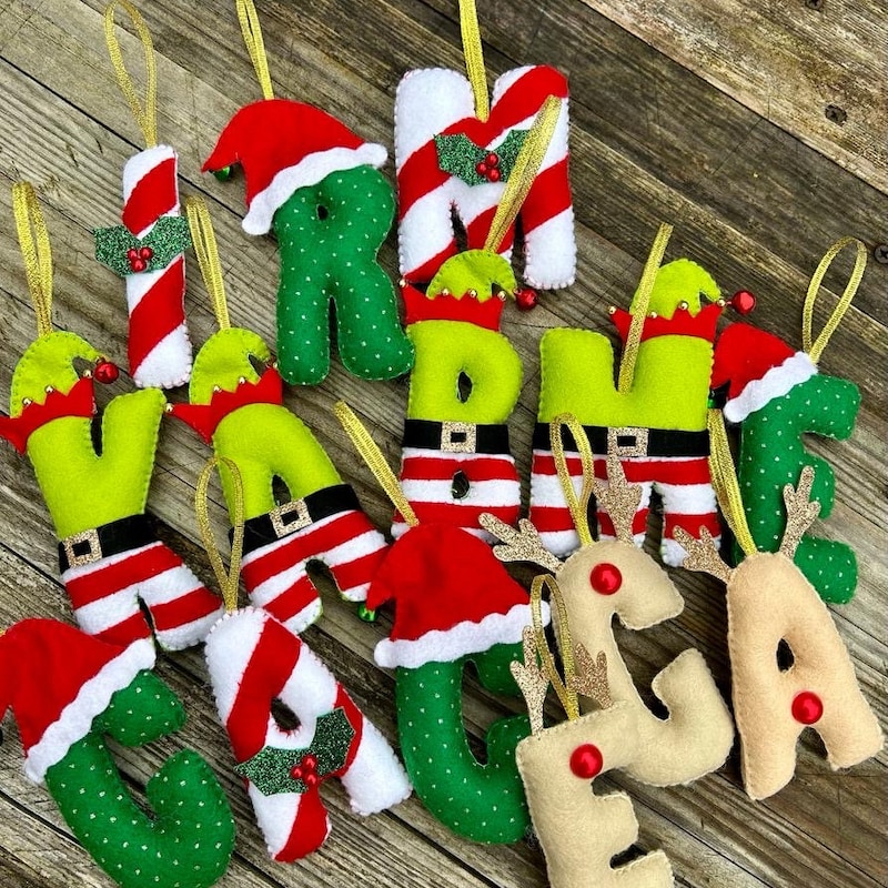 Letter Ornaments - Etsy