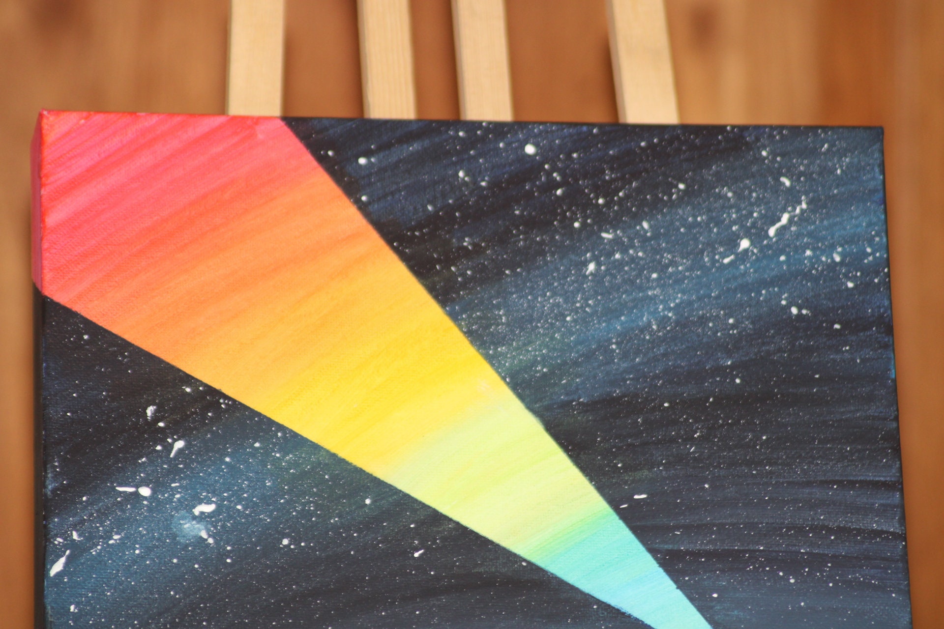 Rainbow Flashlight Painting - Etsy