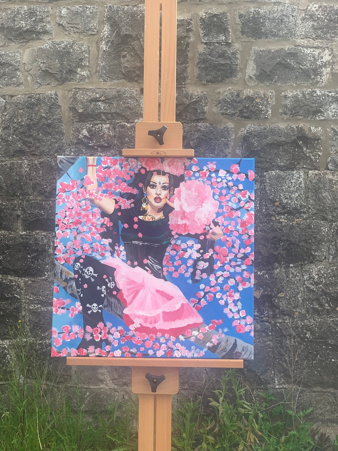 Nina Hagen Portrait Painting (acyrlics) - Etsy