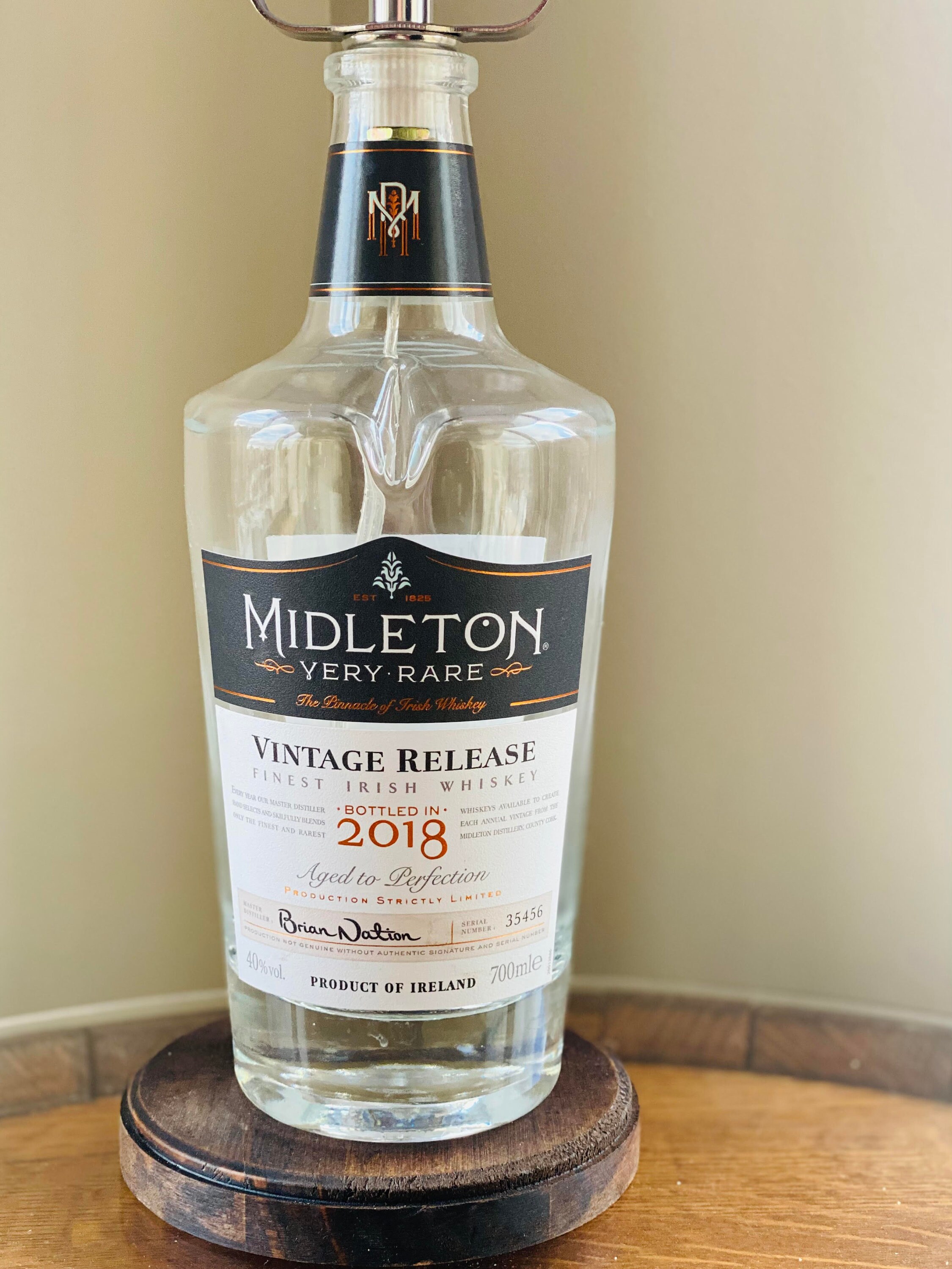 Midleton Very Rare Whiskey Lamp Bottle Light - Etsy