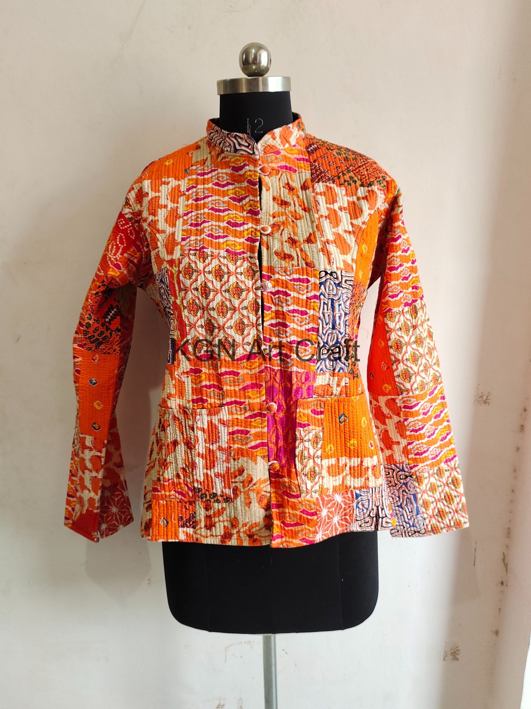 Reversible Kantha Jacket Festival Fashion Kantha Bohemian Unisex Jacket ...