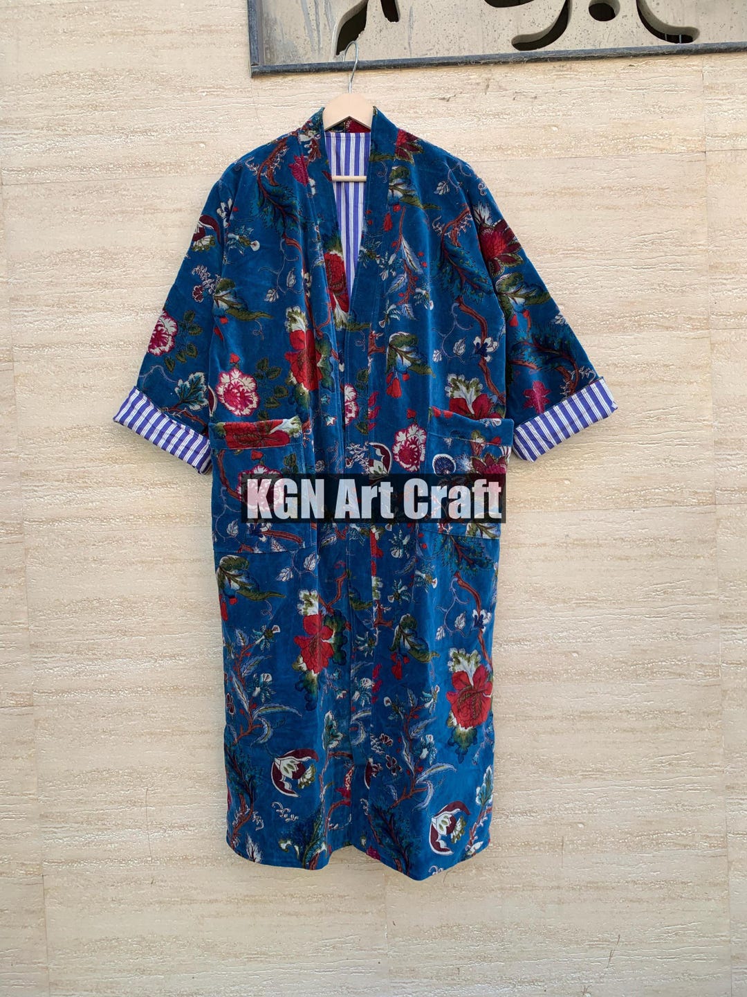 Morning Tea Velvet Coat, Bridesmaid Robe, Velvet Kimono Robes, Women ...