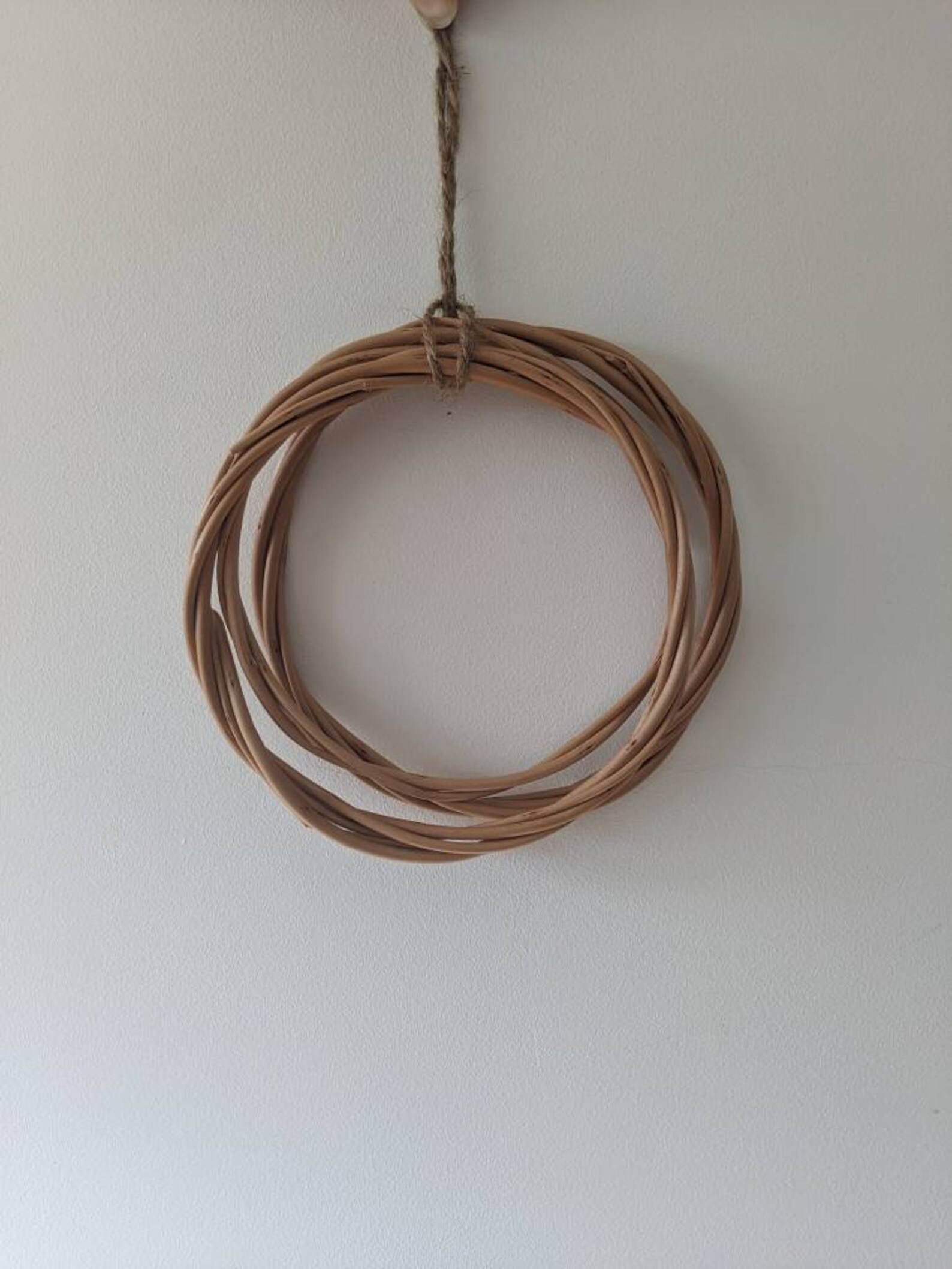 Small Thin Willow Hoop. Buff Willow. Plain Wreath for DIY Wedding, Door ...