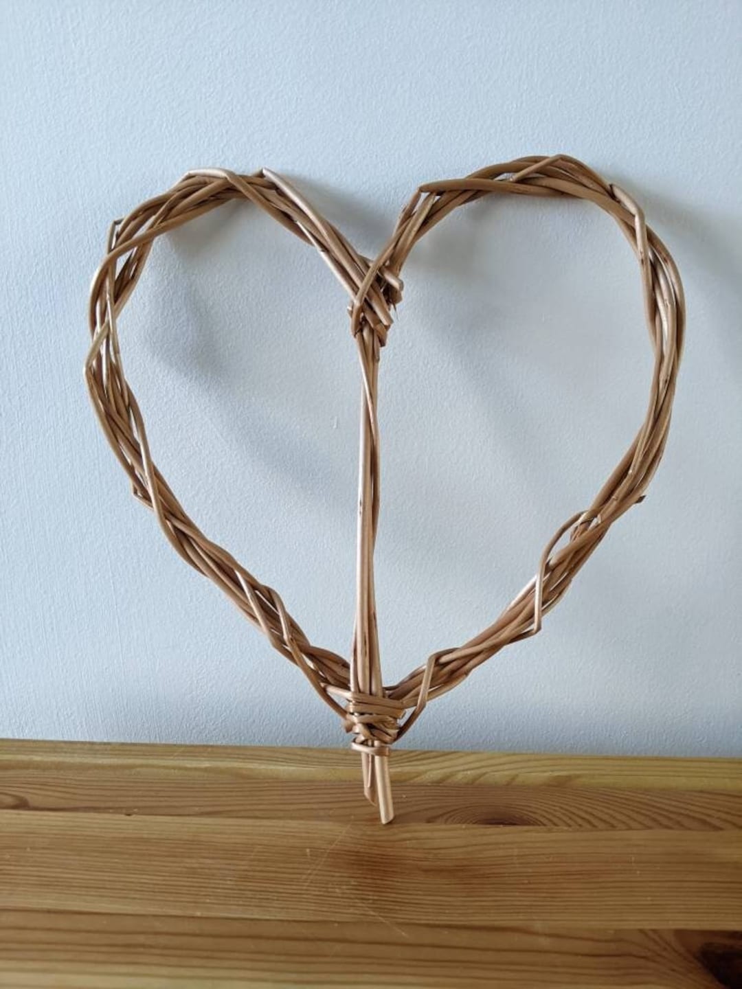 Small Willow 5th Wedding Anniversary Heart, Wall Art Wicker Heart ...