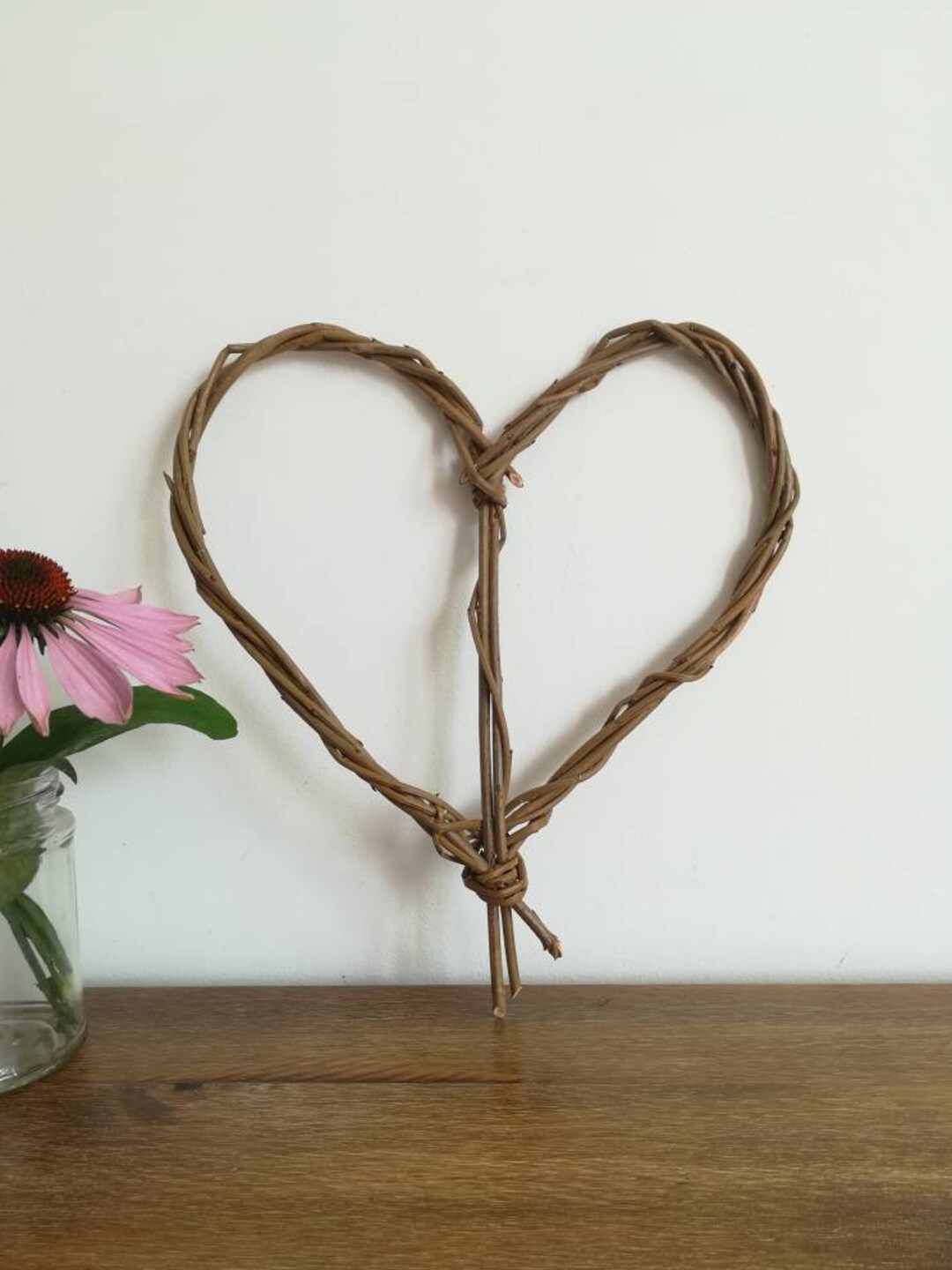 Small Willow Heart. Hand Made in UK With Natural Brown Willow. Great ...