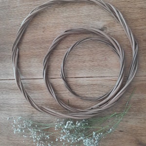 Thin Willow Hoop, Natural Buff Noir Willow, Plain Wreath for Craft, DIY ...