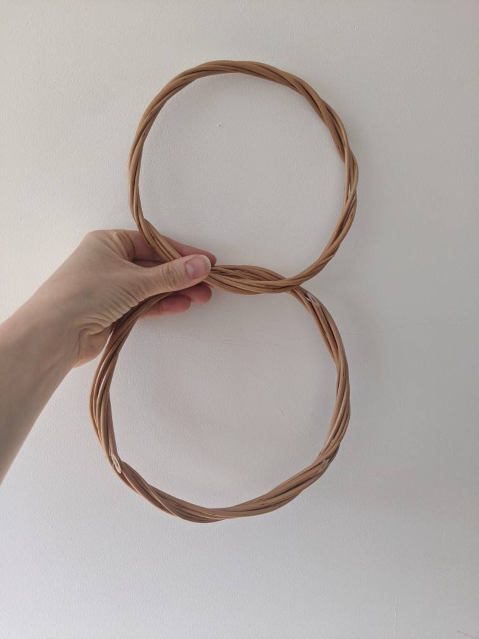 Small Thin Willow Hoop. Buff Willow. Plain Wreath for DIY Wedding, Door ...
