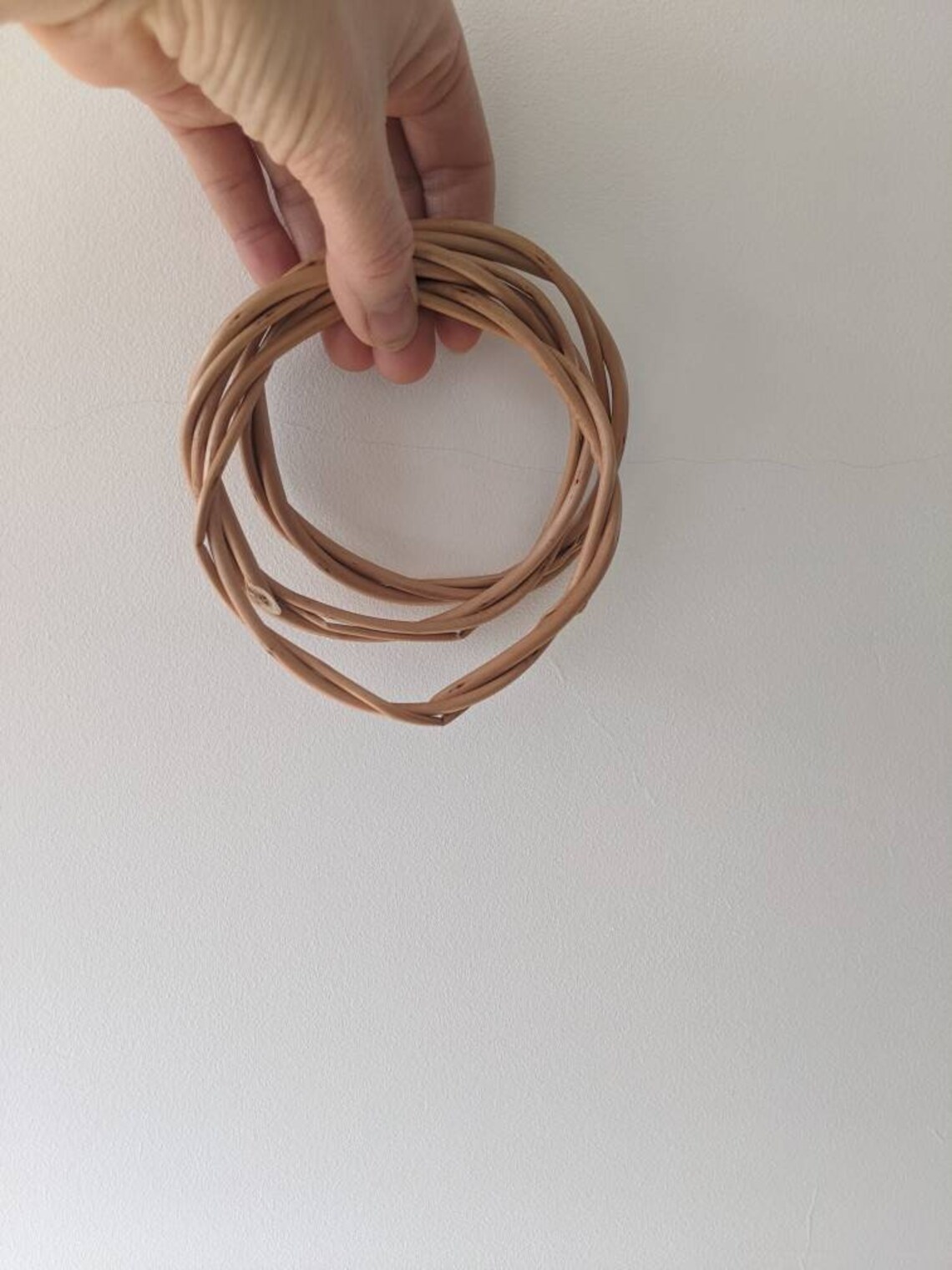 Small Thin Willow Hoop. Buff Willow. Plain Wreath for DIY Wedding, Door ...