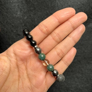 Men's Cancer Support Bracelet, Cancer Survivor Gift, Healing Crystals ...