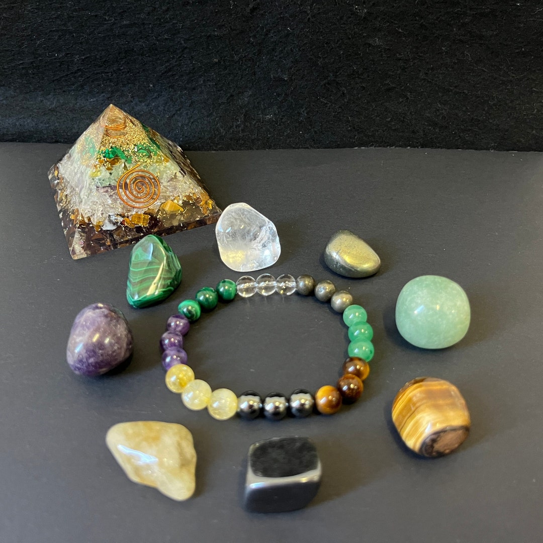 Money Maker Combo Orgonite Pyramid, Money Maker Bracelet & Money Maker ...