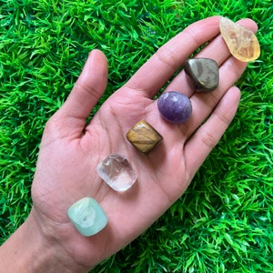 Money Magnet Crystals Set, Six-elements Money Magnet Gemstones, Luck ...