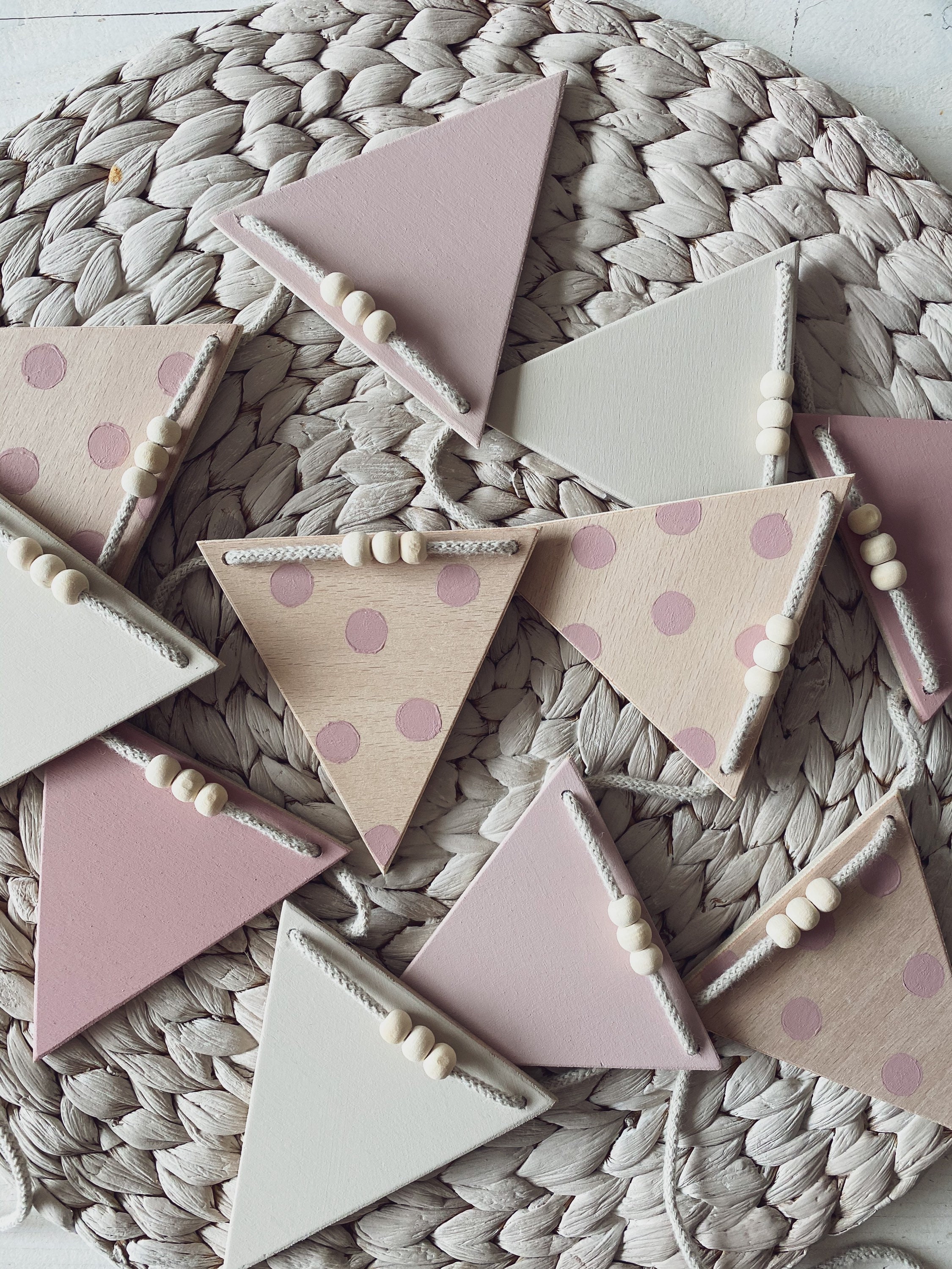 Cadena de banderines pequeños puntos imperfectosDecoración | Etsy