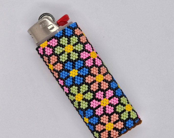 Beaded Lightercase. Indigenous Beaded Lighter Cover. Native American ...