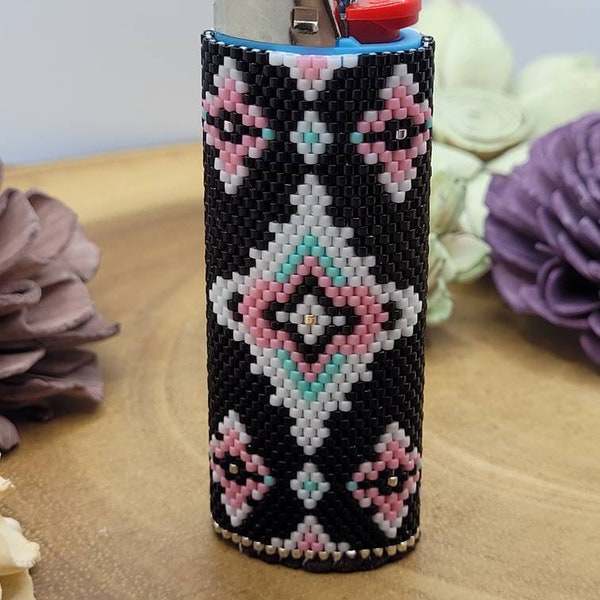 Beaded Lighter Cover - Etsy