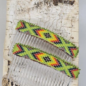 Indigenous Beaded Hair Combs. Beaded Hair Combs. Native American Beaded ...