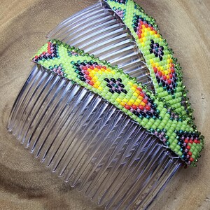 Indigenous Beaded Hair Combs. Beaded Hair Combs. Native American Beaded ...