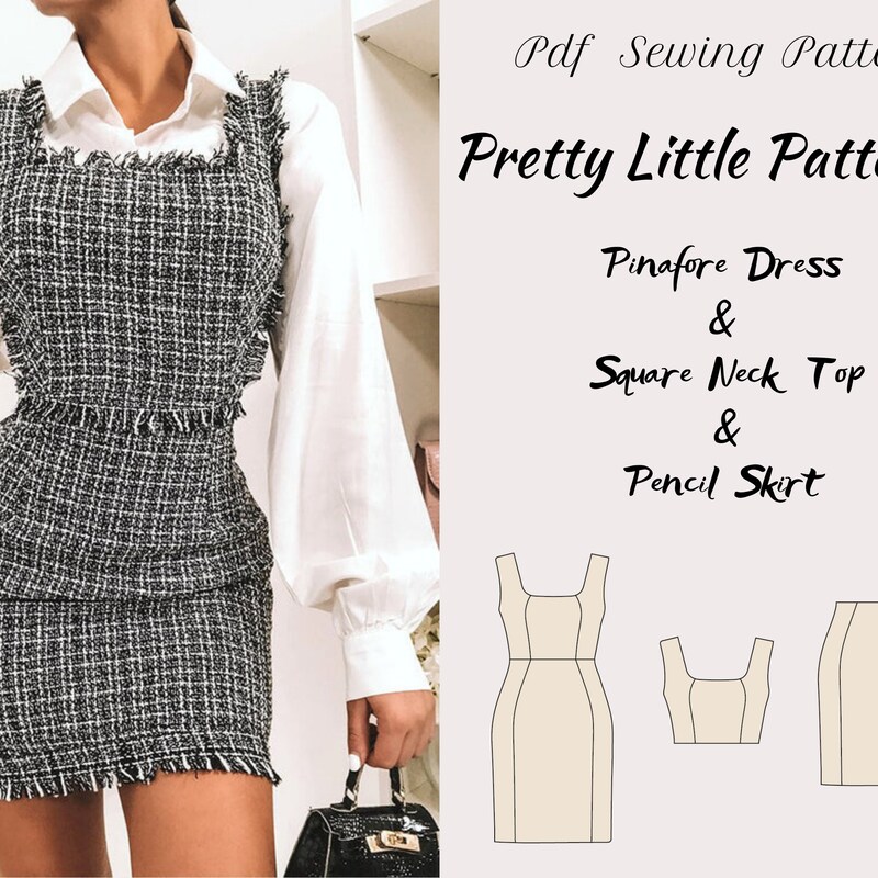 Pinafore Dress Pattern - Etsy
