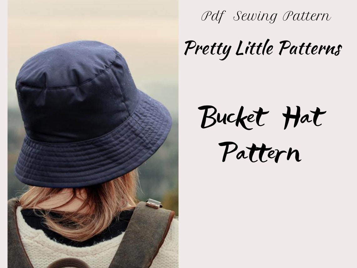 Pdf Bucket Hat Sewing Pattern Women Adult Instant Download Print at ...
