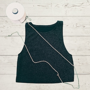 Basic Tank Top Pattern, Women Sewing Pattern, Crop Tank Top Pattern ...