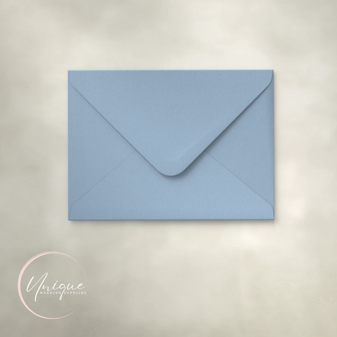 Dusty Blue Envelopes, C5, 7x 5 and A6 - Etsy