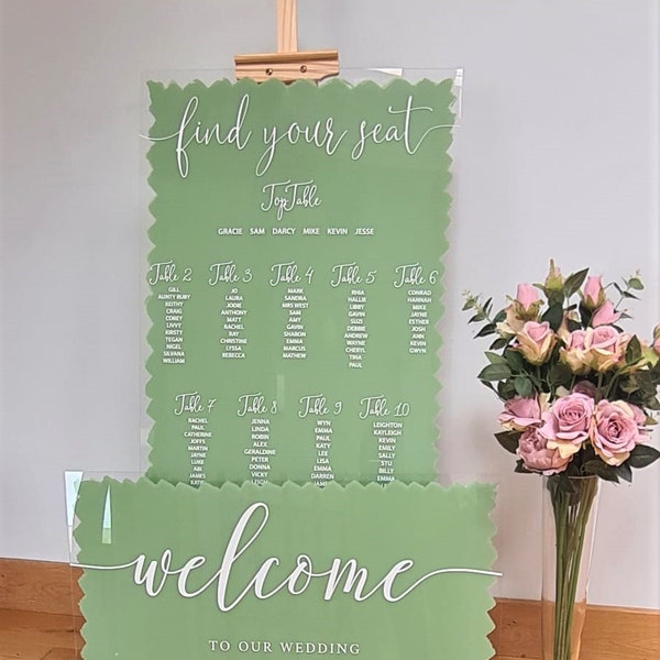 A2 Wedding Table Plan - Etsy