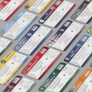 Personalised Football Ticket Wedding Invitations, Sports Wedding ...