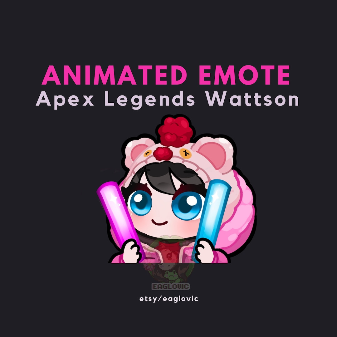 ANIMATED Apex Legends Wattson Emote Wattson Glow Sticks , Light Sticks ...
