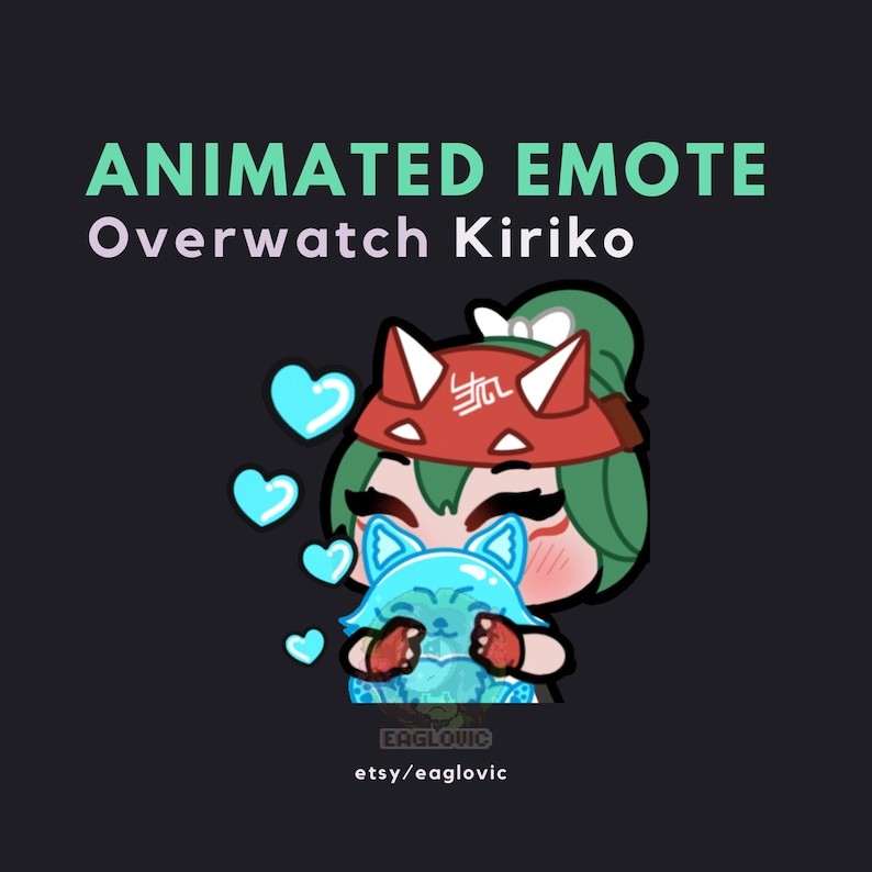 Animated Emote Overwatch Kiriko Fox Spirit , Love , Overwatch New Hero ...