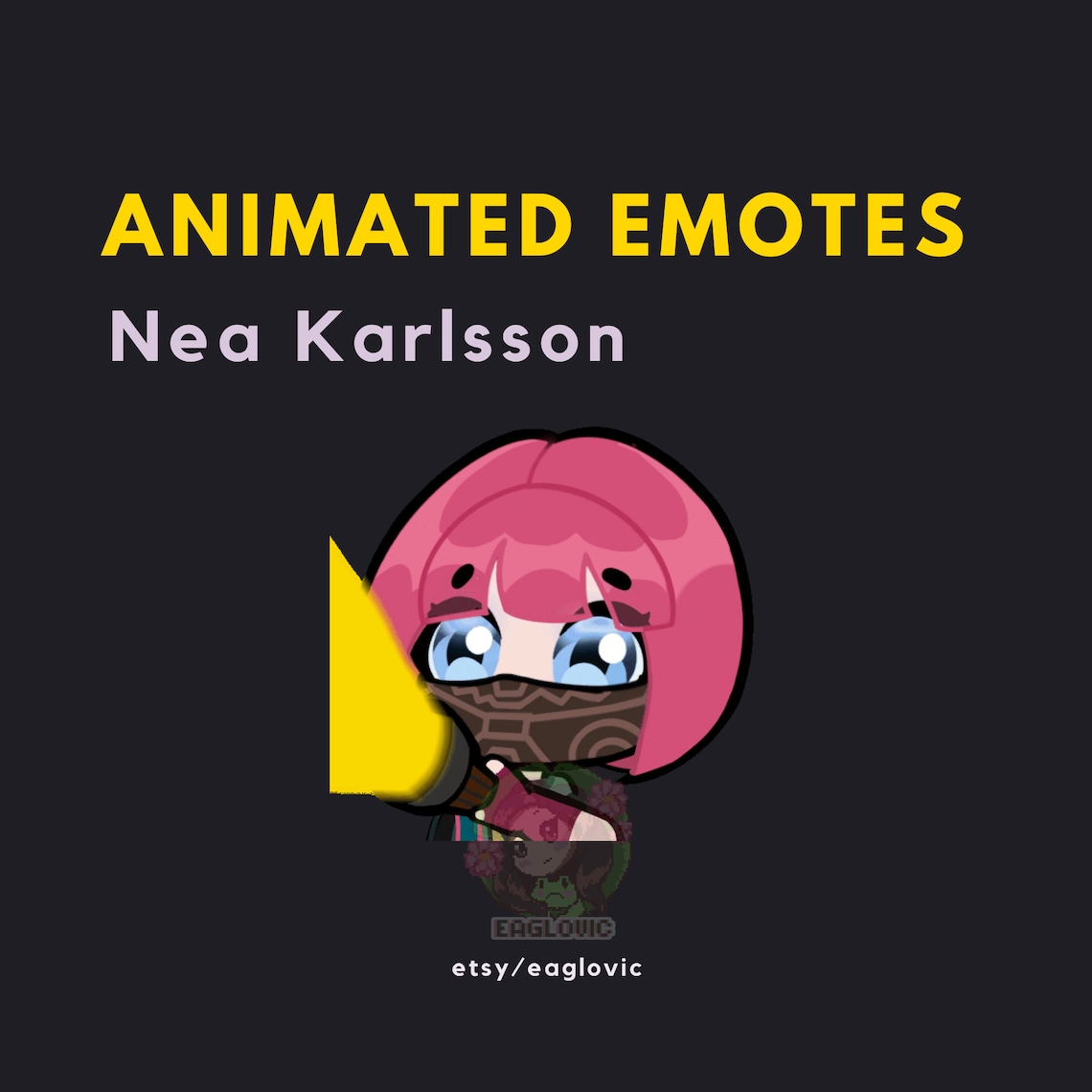 ANIMATED Nea Karlsson Emote Nea Karlsson Flashlight Emote, Dead by ...