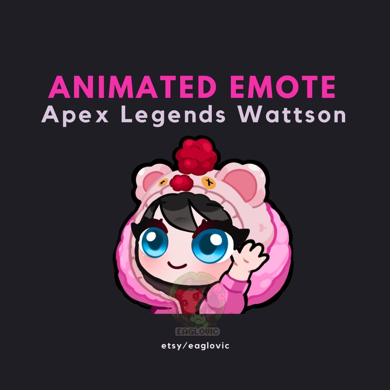 ANIMATED Apex Legends Wattson Emote Wattson Hi Emote Hello Emote Twitch ...