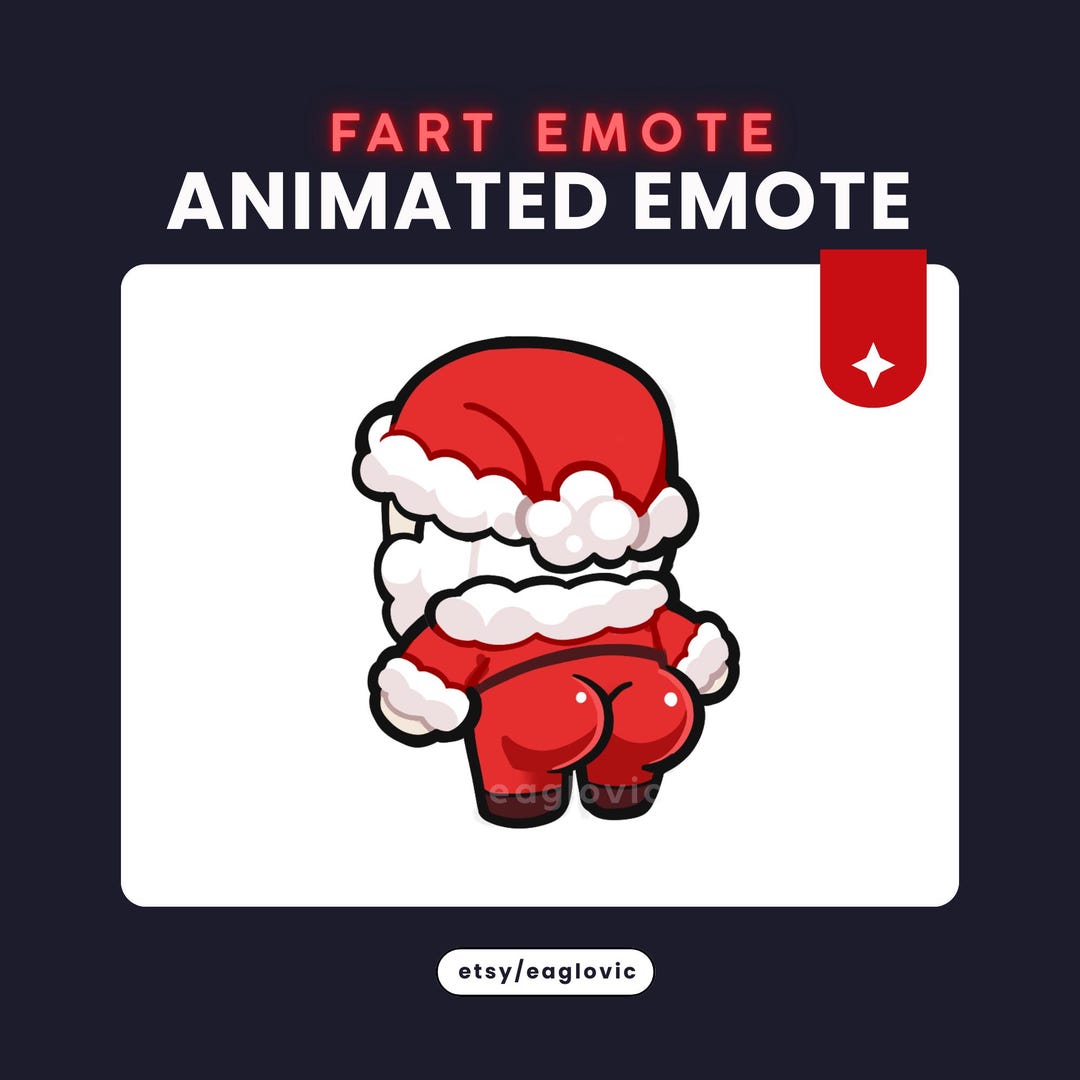 Emotes de pedos animados, Papá Noel, Emote de Año Nuevo, Navidad ...
