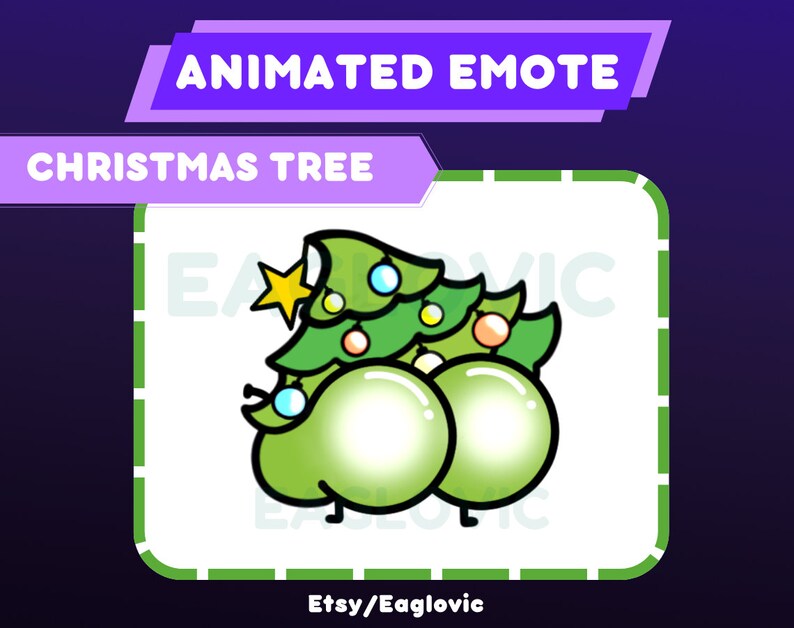 ANIMATED CHRISTMAS TREE Booty Emote Butt Emote Cute Emote Gif Better Tv ...