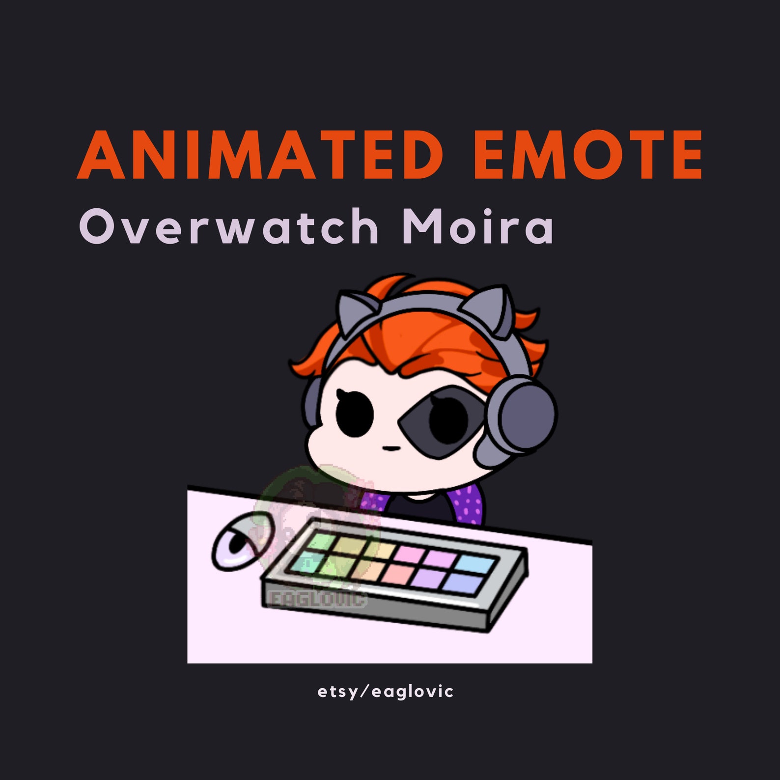 Animated Overwatch Moira Emote , Overwatch Hero , Animated Emote Twitch ...