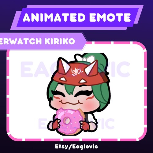 Overwatch 2: Kiriko WOW Emote Twitch & Discord - Etsy