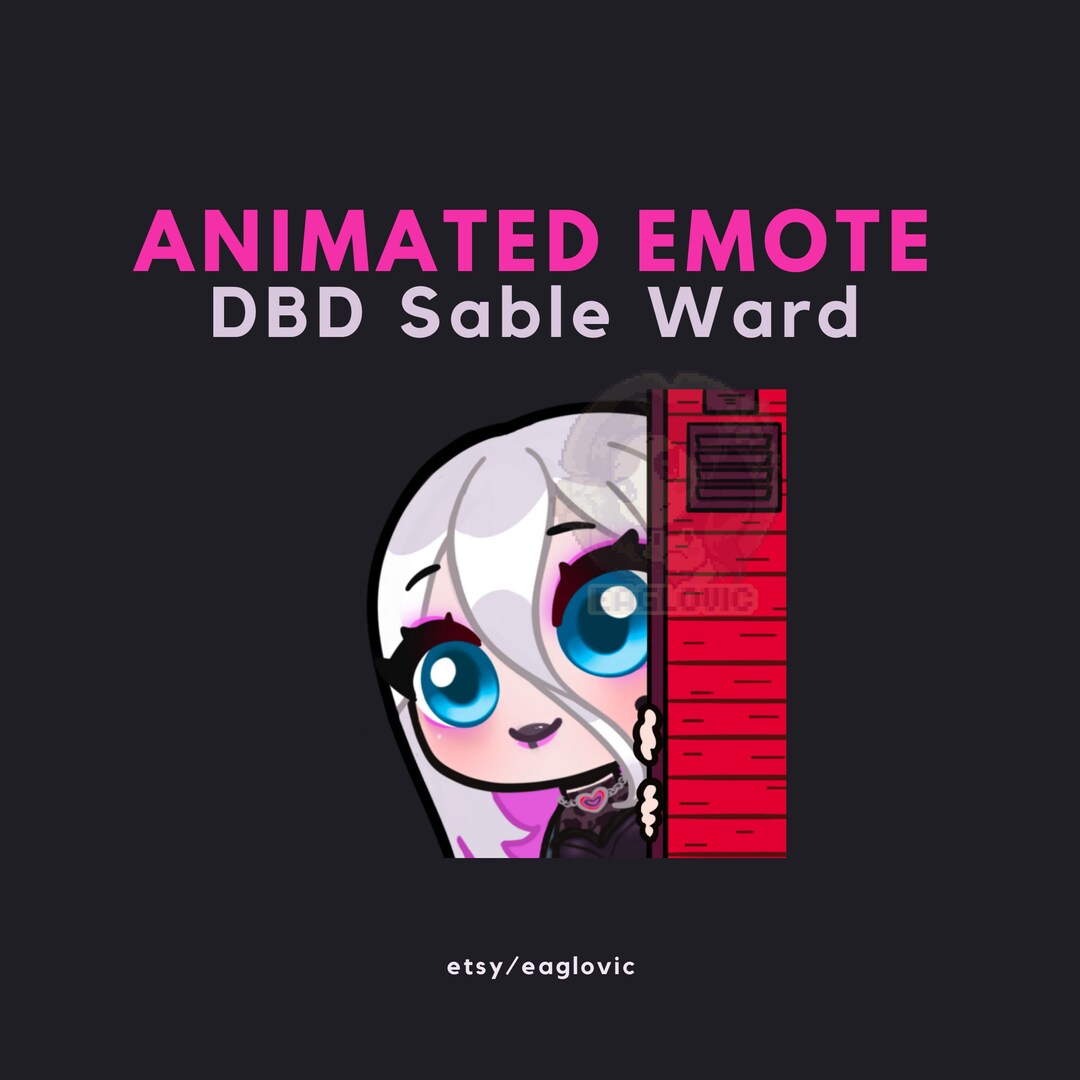 Animated Sable Ward Emote: Dbd Peek Locker Emote for Twitch, Discord ...